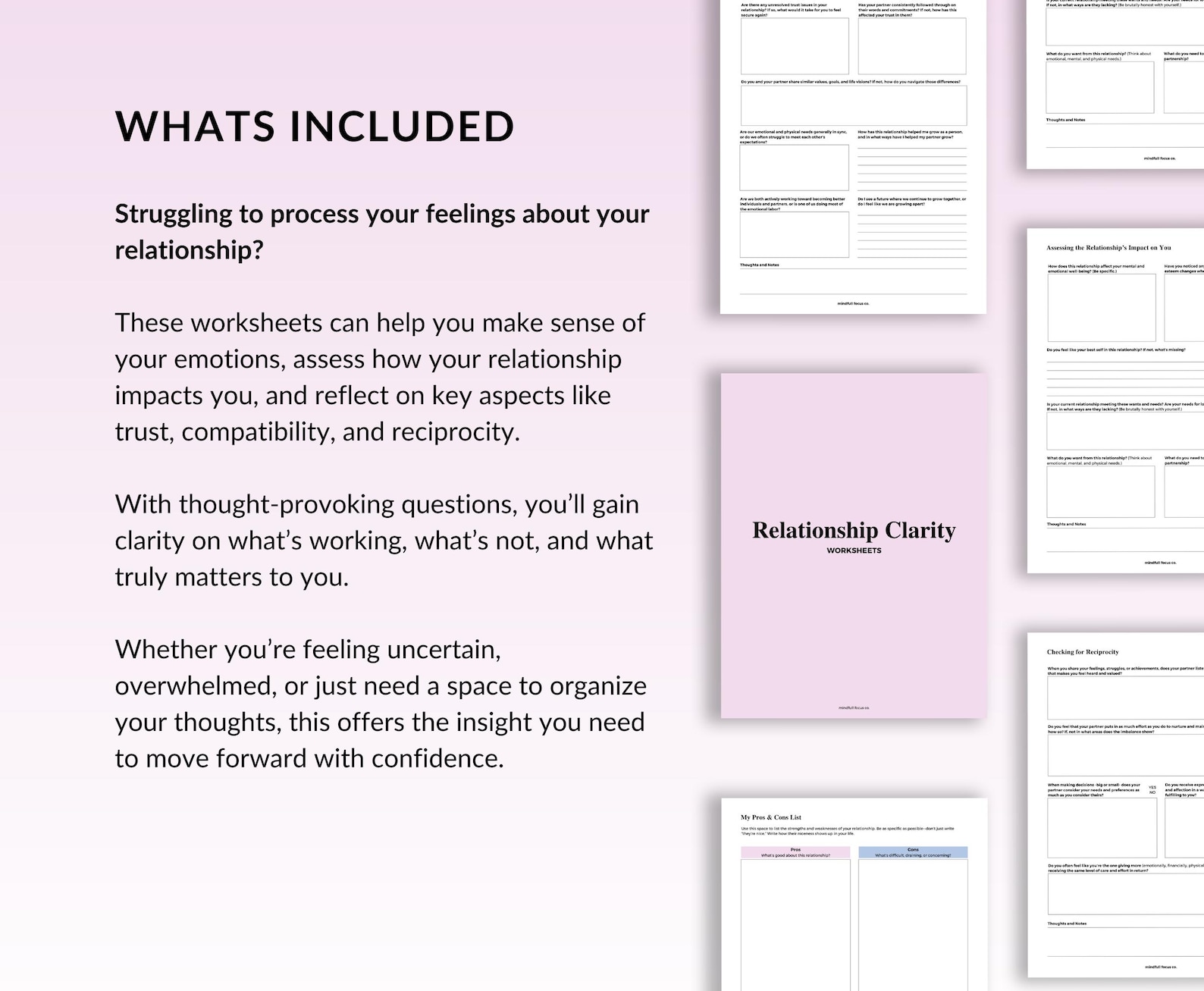 Relationship Processing, Relationship Journal, Couples, Self-reflection ...