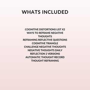 Thought Challenging Worksheet, CBT Worksheet, Therapy Tool, Cognitive ...