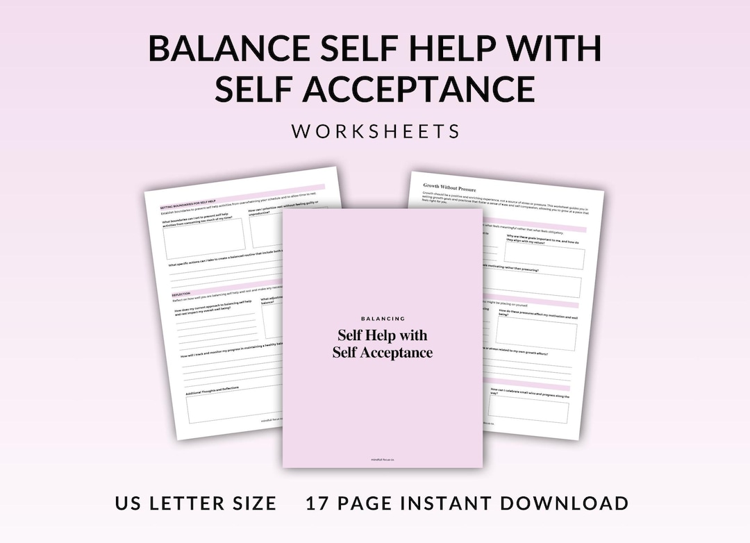Self Acceptance Worksheets, Mental Health Worksheets, Self Love, Self ...