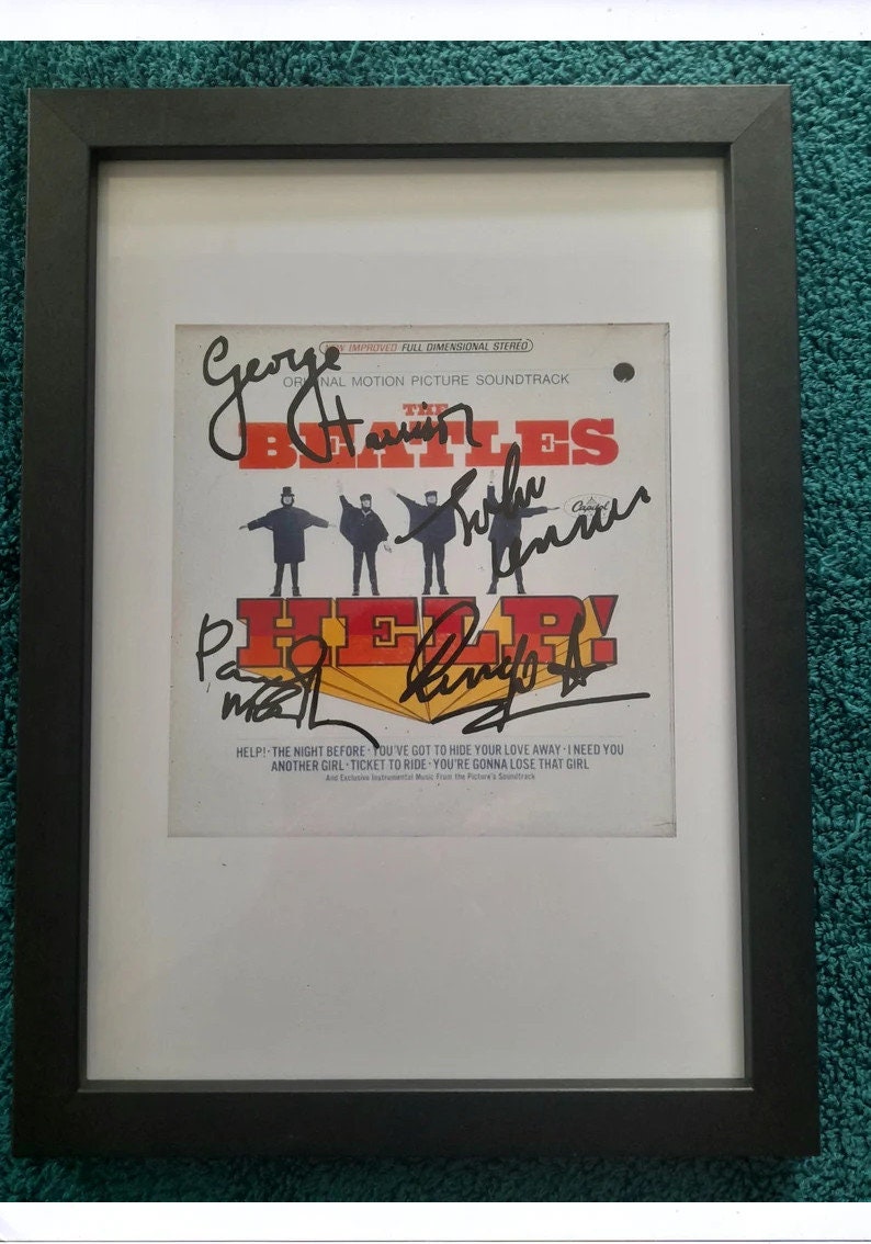 Help, the Beatles Signed Album Cover - Etsy