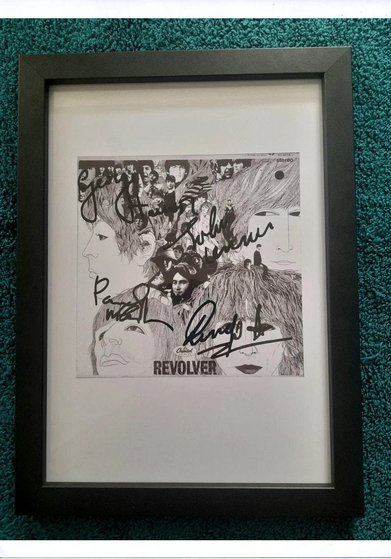 Revolver, the Beatles Signed Album Cover - Etsy