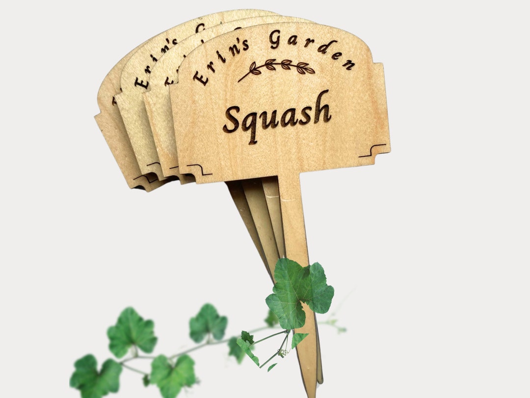 Personalized Wood Garden/plant Stakes - Set of 4, Two Sizes - Etsy