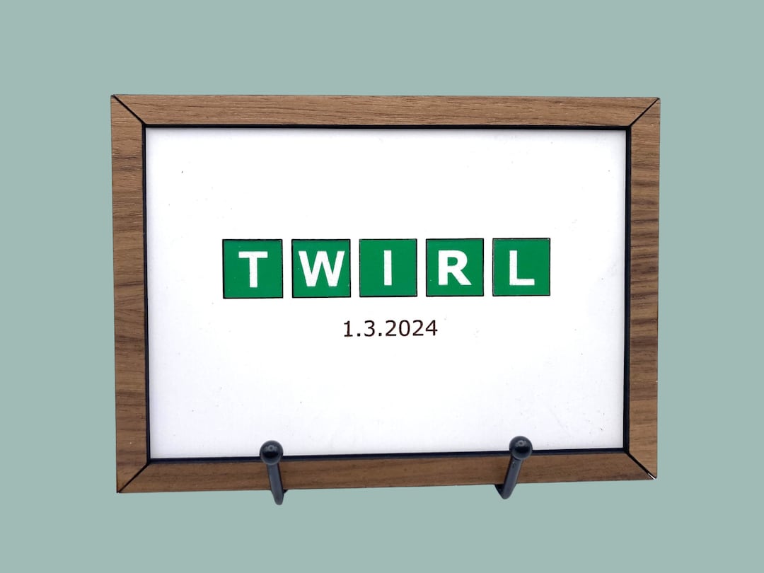 Custom Wordle Answer Celebration Sign, Optional Stand - Etsy