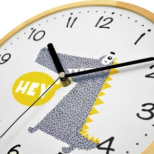 Holzwerk HEY KROKO Children's Wooden Wall Clock, 25 Cm Ø Crocodile ...