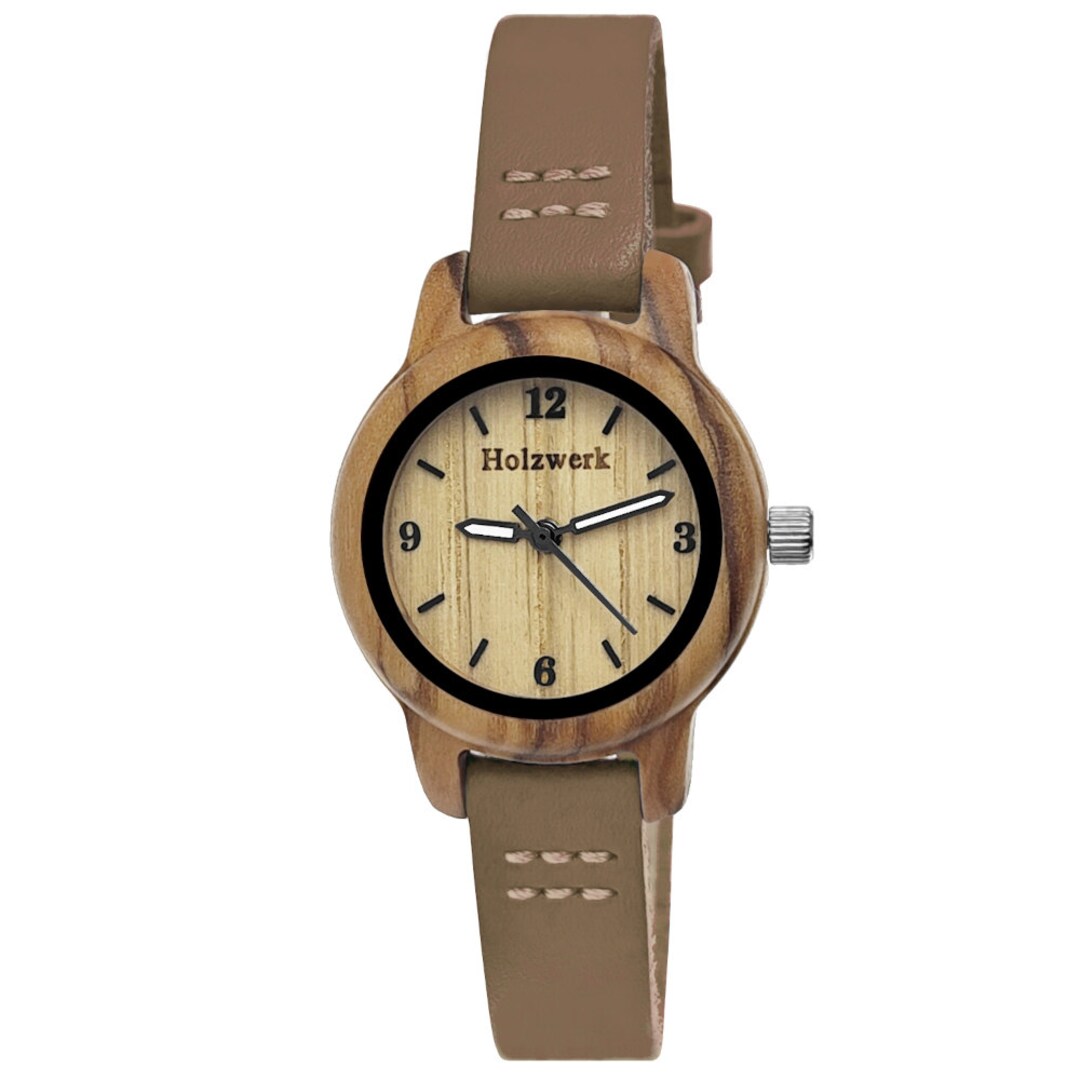 Holzwerk CLARA BROWN Small Ladies Wooden Watch With Leather Strap ...
