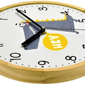 Holzwerk HEY KROKO Children's Wooden Wall Clock, 25 Cm Ø Crocodile ...