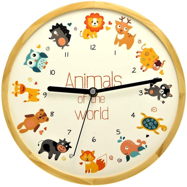 Children's Clock - Etsy