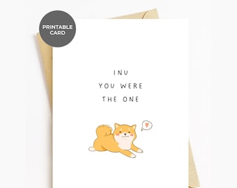 Anniversary Card Shiba - Etsy