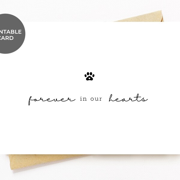 Dog Passing Sympathy Card Printable - Etsy