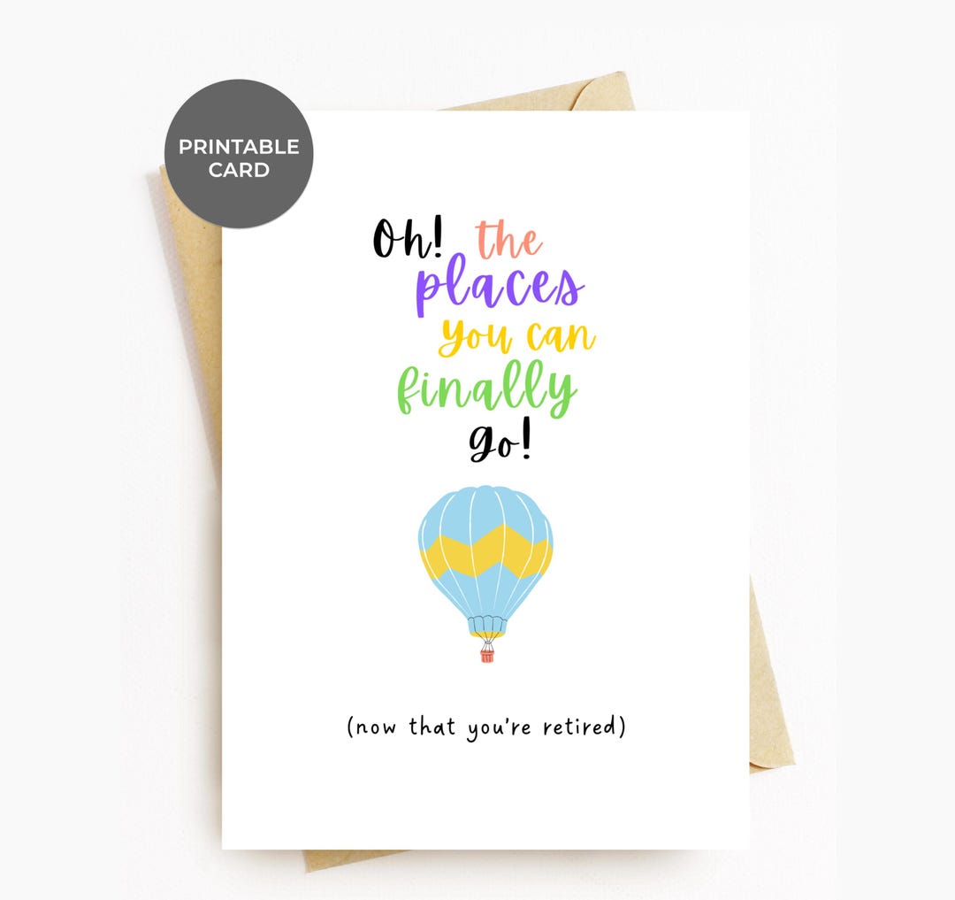 Printable Retirement Card, Retiring Coworker, Job Farewell, Funny Card ...