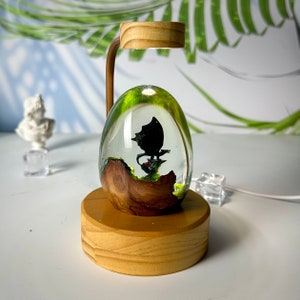 Dragon Resin Wood Lamp, Night Fury Eggs, Dragon Egg, Plastic Baby ...