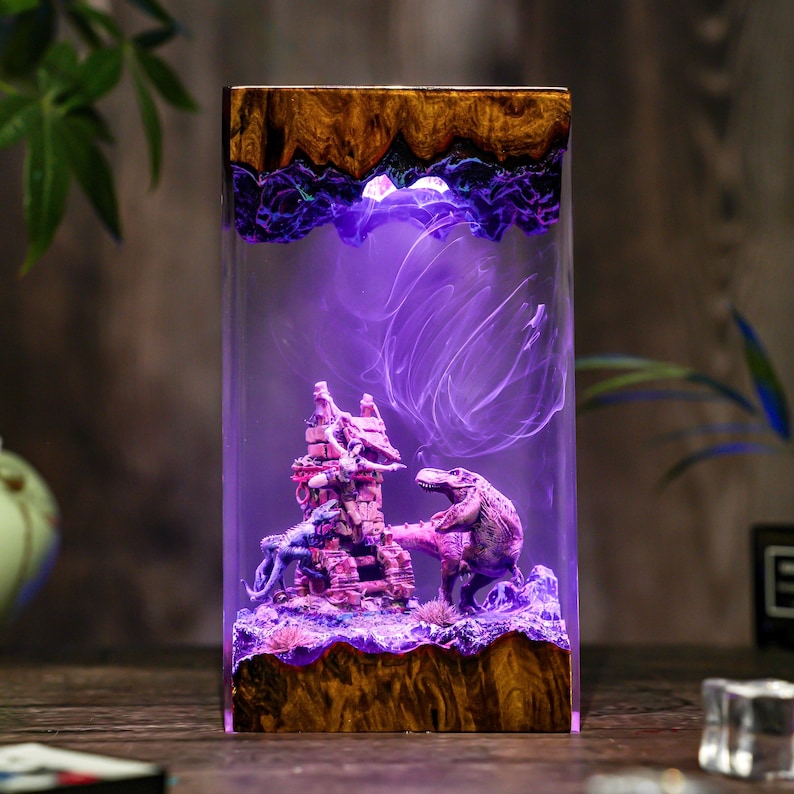 T-rex Dinosaur Lamp, Customer Night Light, Handmade Dinosaur, Video ...
