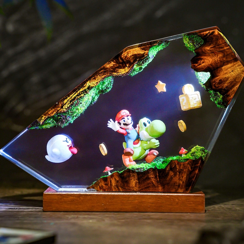 Mario Resin Night Light - Etsy UK