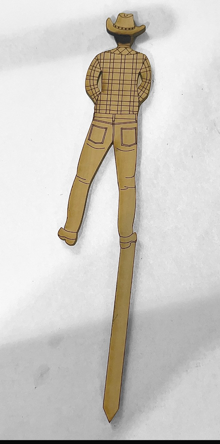 Cowboy Peeing Plant Stake/funny Plant Stake/gift Idea for Her/mother’s ...