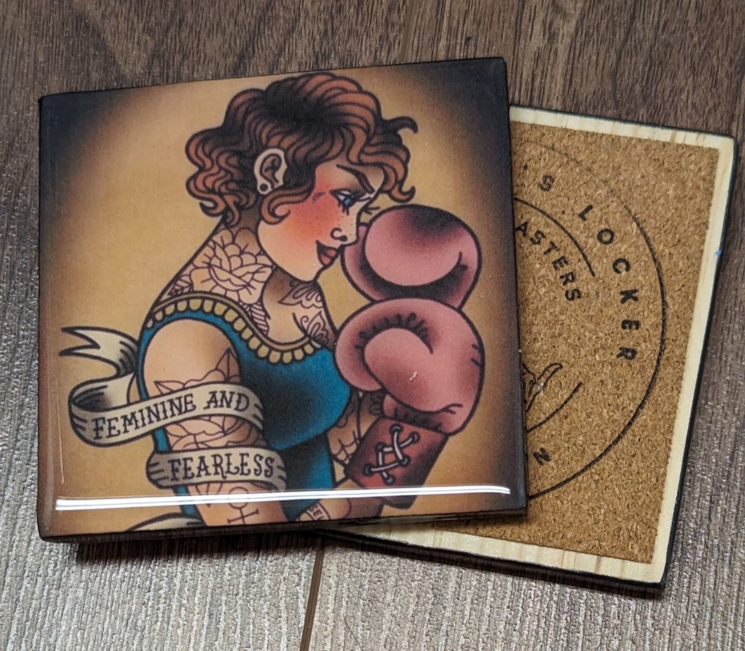 Tattoo Art, Pulp Art Coasters, Pop Art Coasters, Retro Coasters, Pinup ...