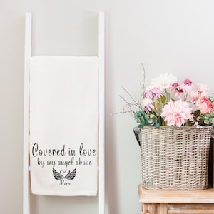 Covered in Love Angel Memorial Gift, Personalized Comforting Keepsake ...