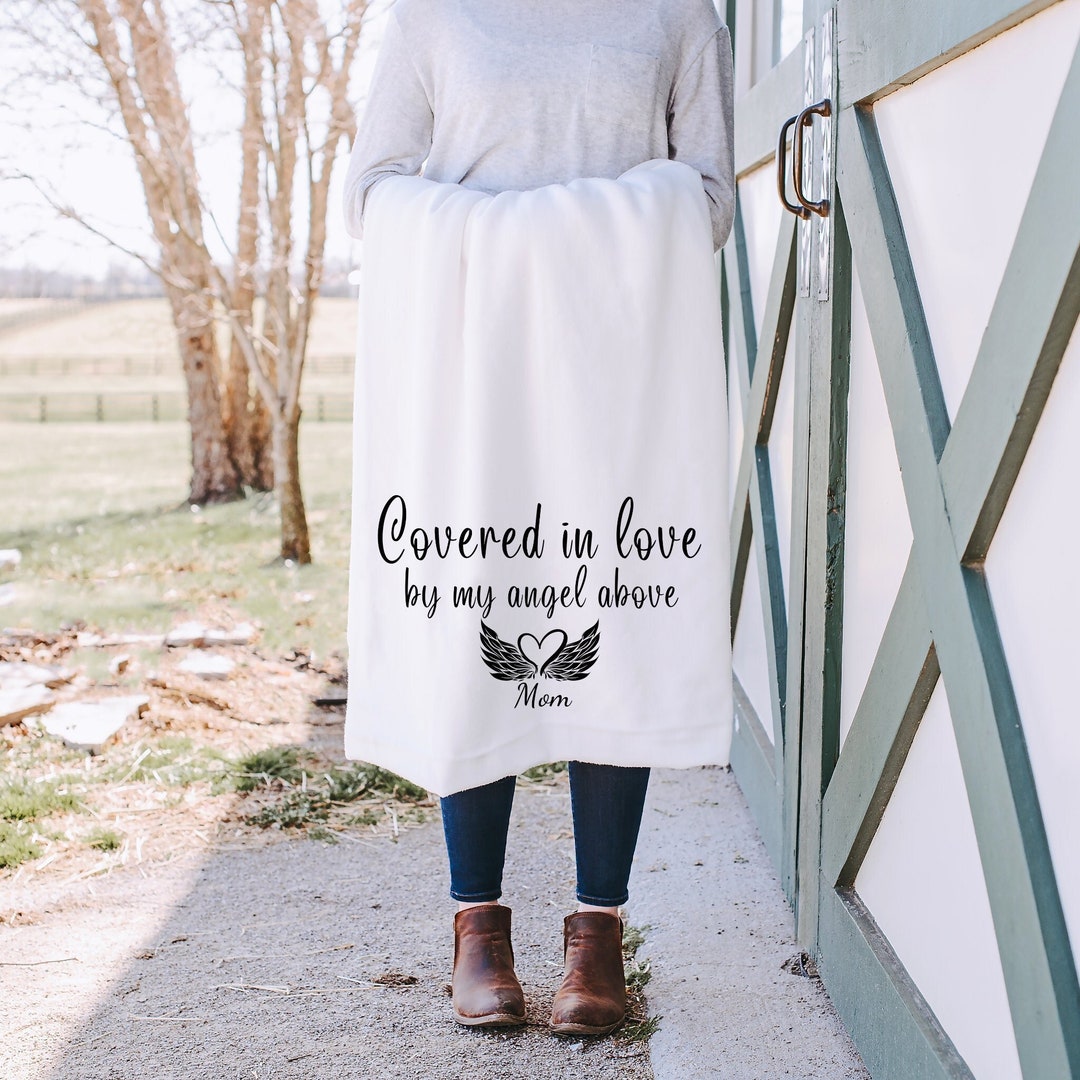 Covered in Love Angel Memorial Gift, Personalized Comforting Keepsake ...
