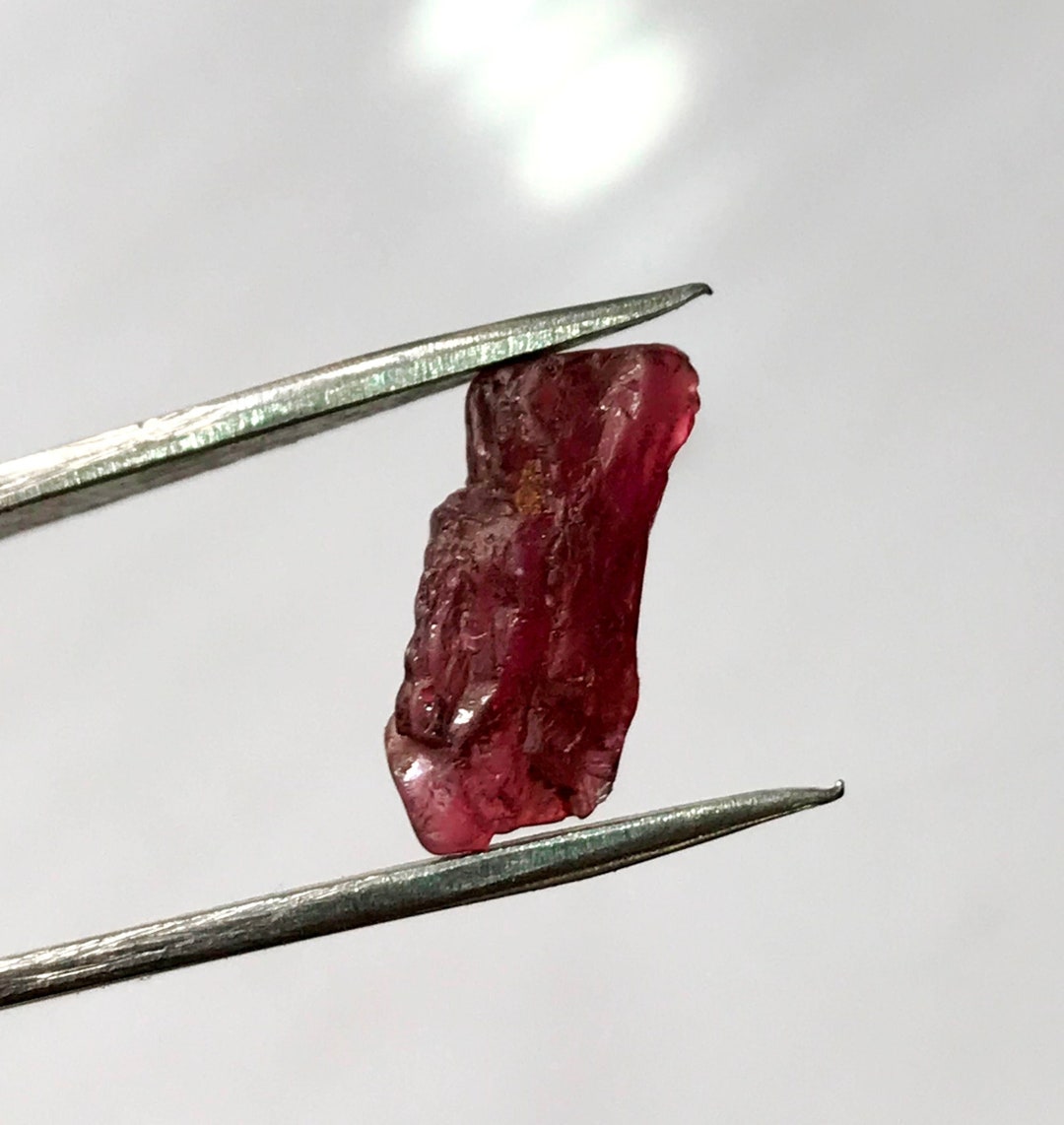Natural Red Spinel Rough: Burmese Crystal Gemstone (3.75 CT) - Etsy