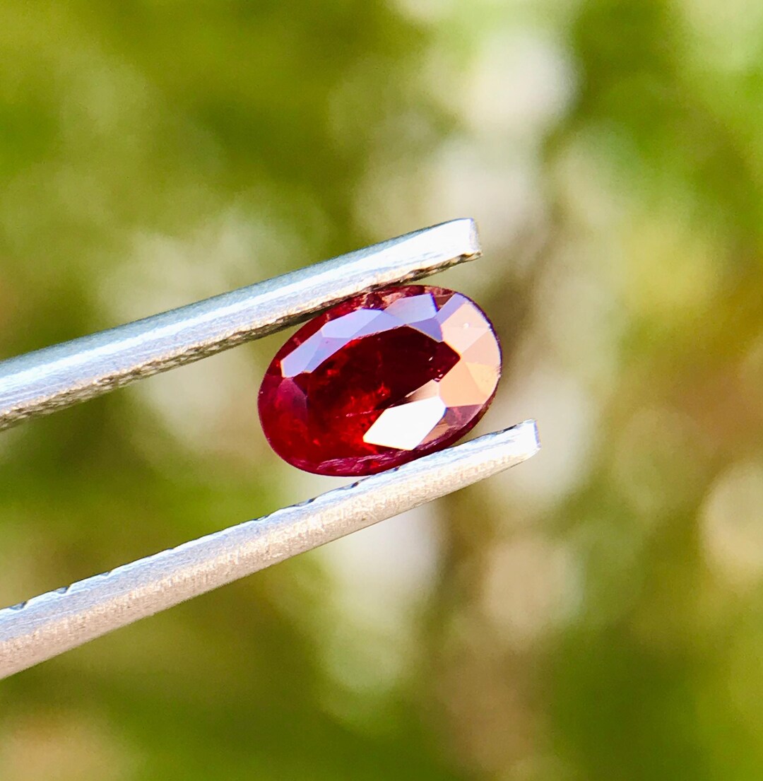 Natural Ruby Gemstone Brilliant Cut, Unheated Ruby , Untreated Ruby Top ...
