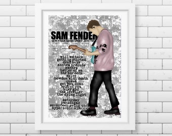 Sam Fender Print | Etsy UK