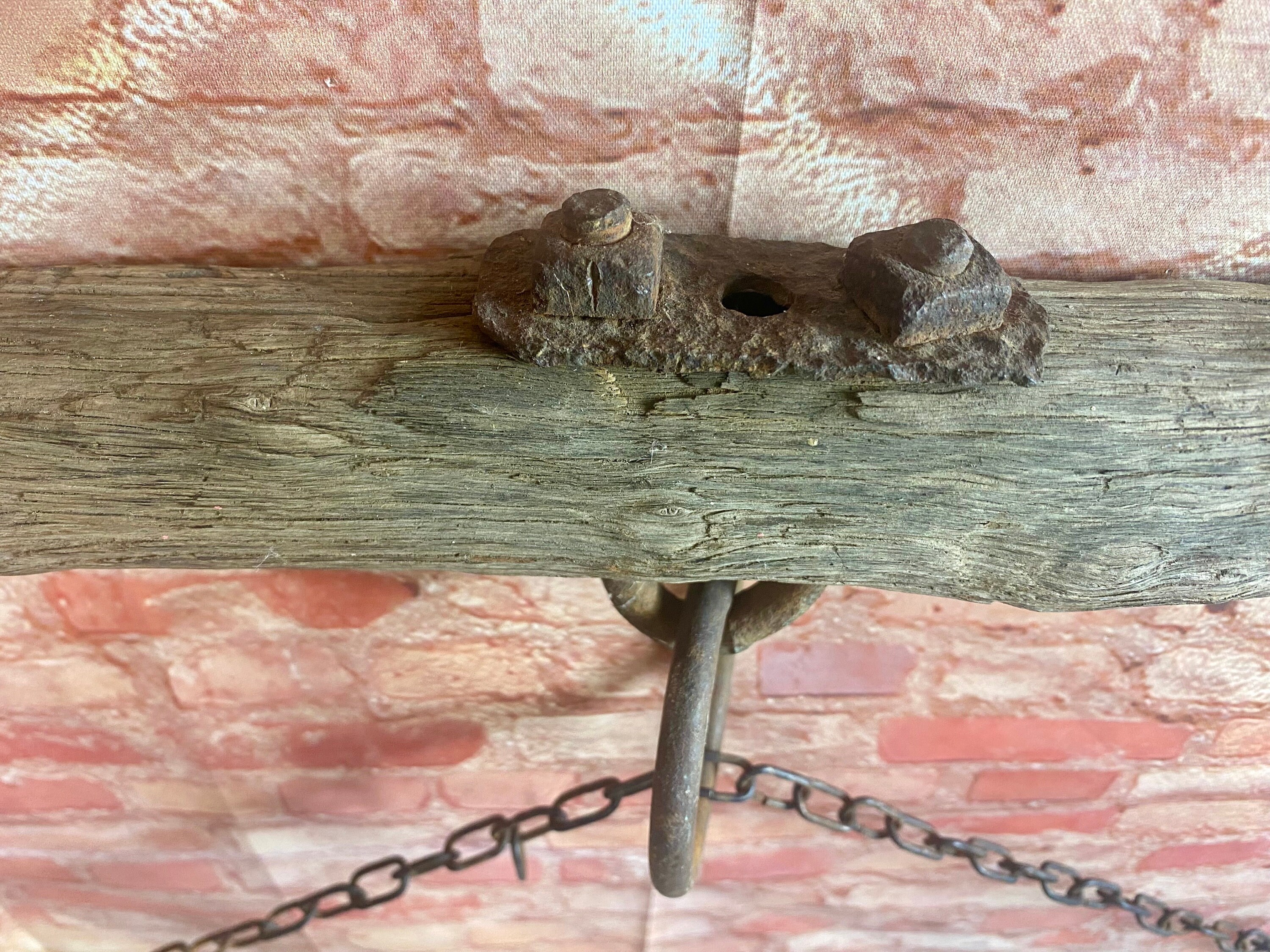 Handmade antique Sign Hanging From a Vintage Tree/yoke, Primitive ...