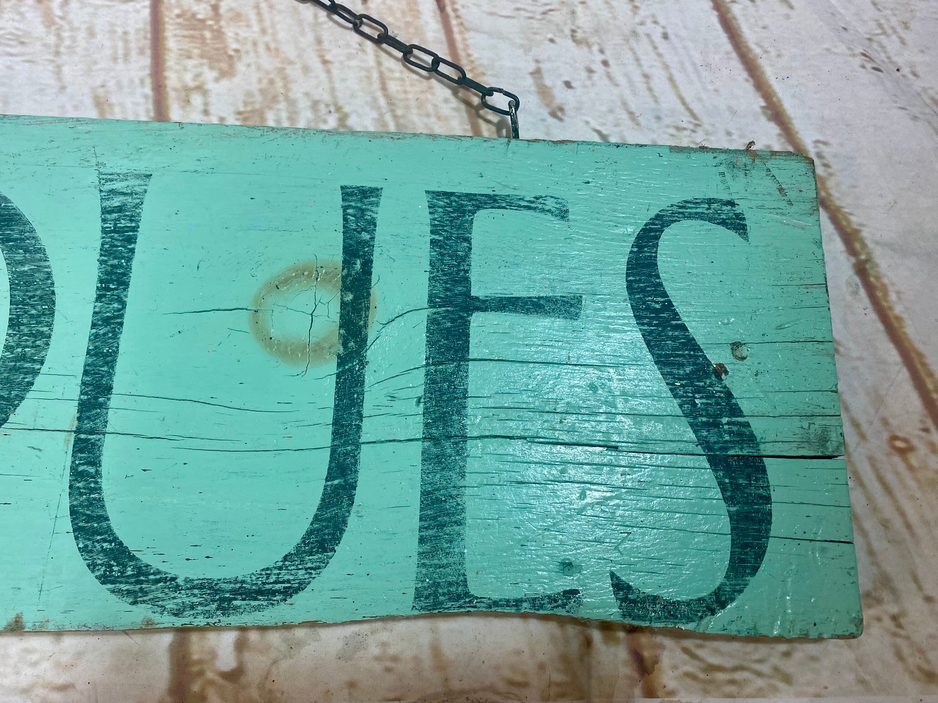 Handmade antique Sign Hanging From a Vintage Tree/yoke, Primitive ...