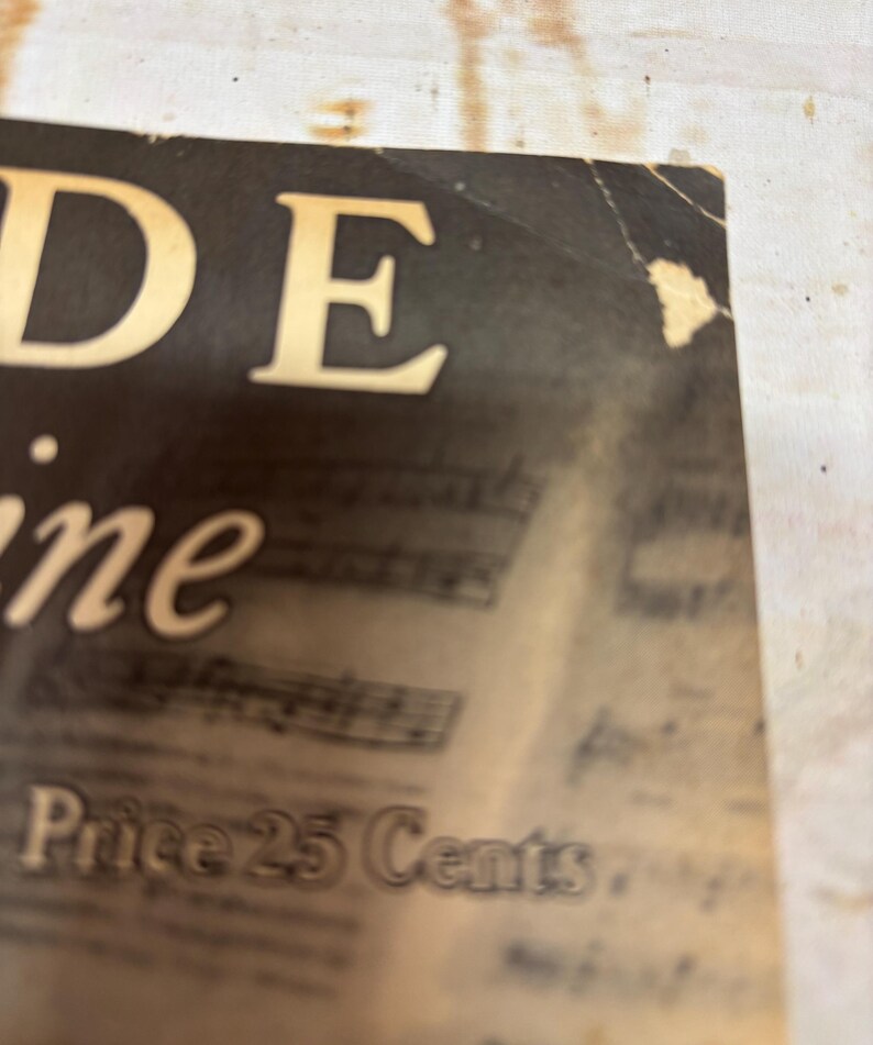 Seven 1938 "the Etude" Music Magazines, Vintage Music Memorabilia and ...