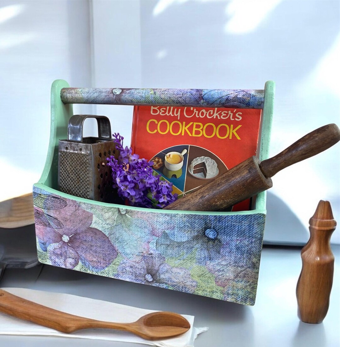 Handcrafted Tool Caddy for Your Spring Decor, Perfect Piece for Kitchen ...