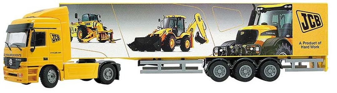Mercedes Semi Box Van JCB Advertising - Joal 1:50 Scale Diecast Model ...
