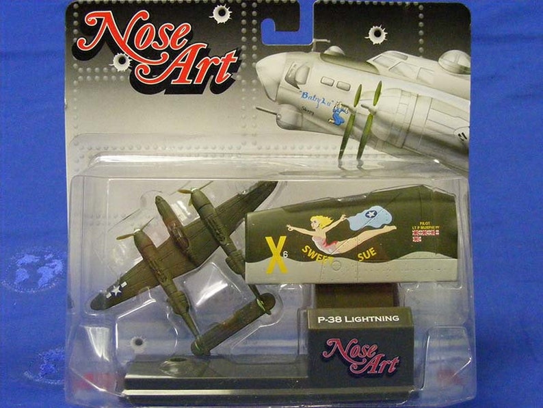 P-38 Lightning "sweet Sue" Nose Art by Corgi - Etsy