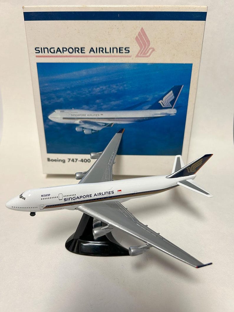 BOEING 747-400 Airplane - SINGAPORE AIR in 1:500 Scale Diecast - Etsy