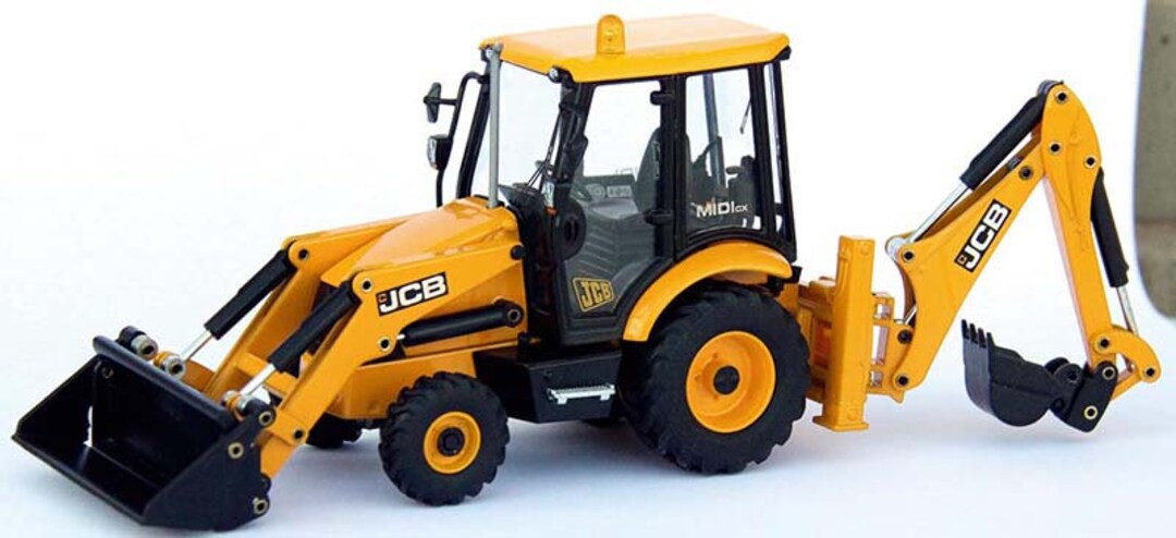 JCB Midi CX Sideshift Tractor Loader Backhoe - Joal 1:35 Scale Diecast ...