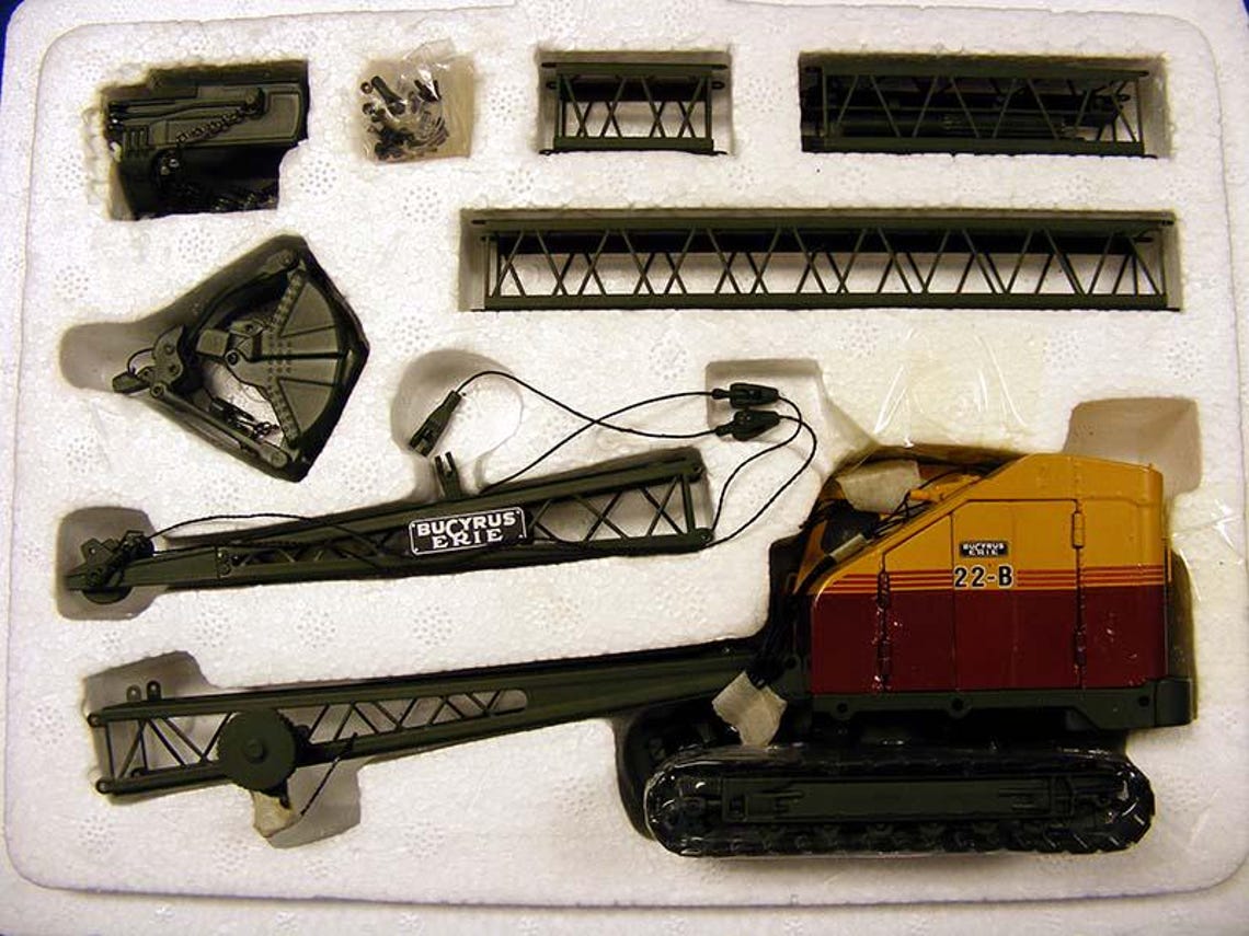 Bucyrus-erie 22B Crane, Clam, Dragline in 1:50 Scale Diecast by EMD - Etsy
