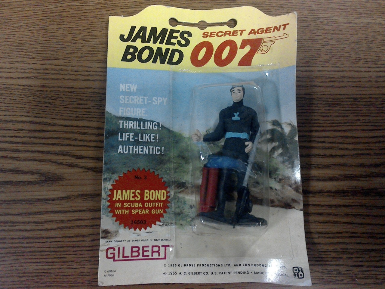 James Bond 007 Thunderball in Scuba Outfit by Gilbert/glidrose 3 1/2" Tall - 1965 Portugal - Etsy