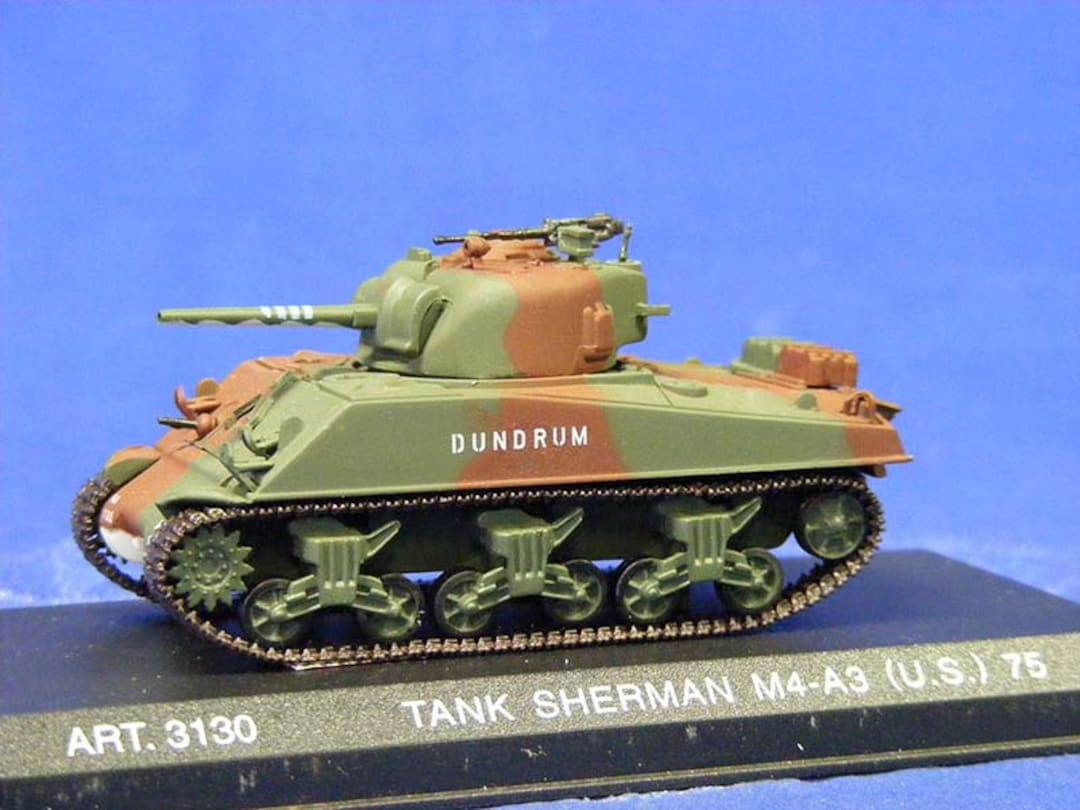 CDC Armour - U.S. M4-A3(75) Sherman Tank 1:72 Scale Diecast - Etsy