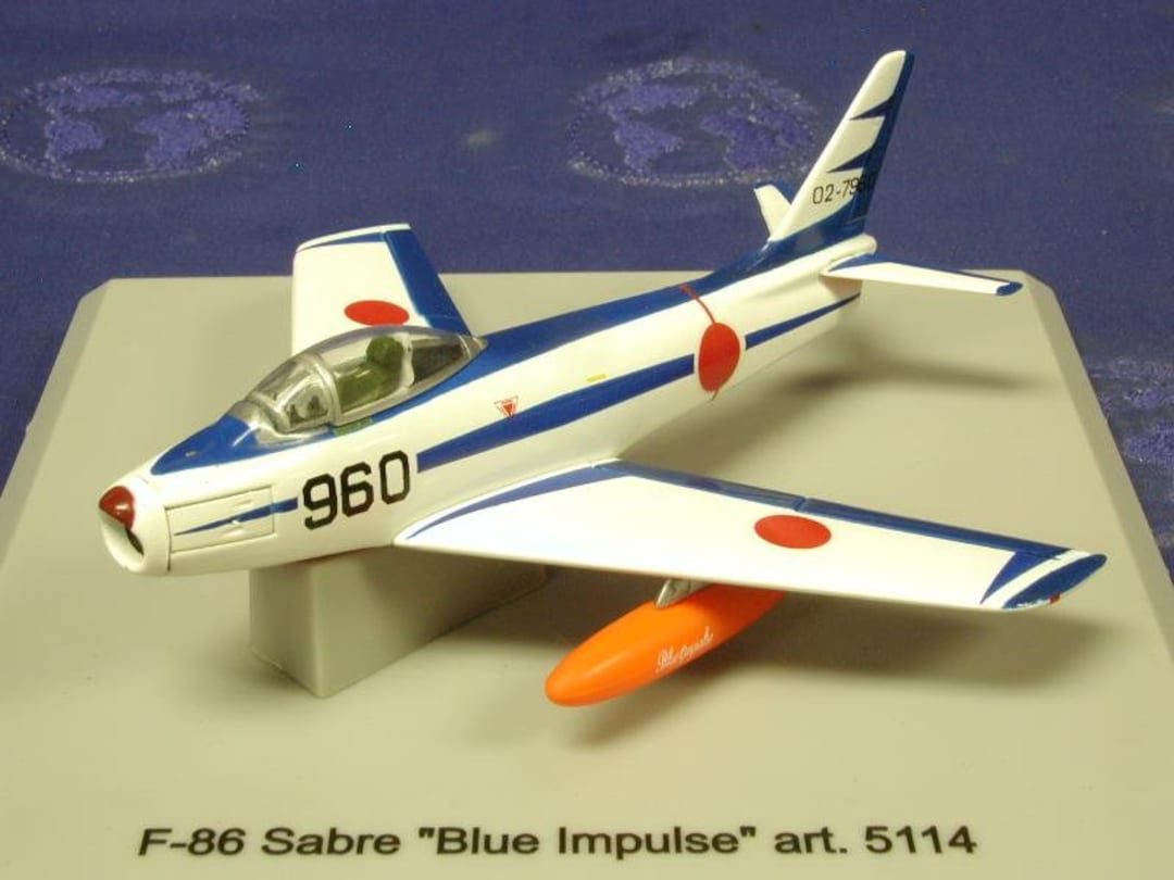 CDC Armour F-86 SABRE "blue Impulse" Jet 1:100 Scale Diecast by ...