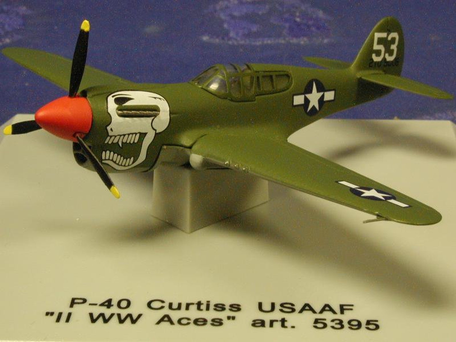 CDC Armour P-40 Curtiss US Air Force WW2 Aces 1:100 Scale Diecast by ...