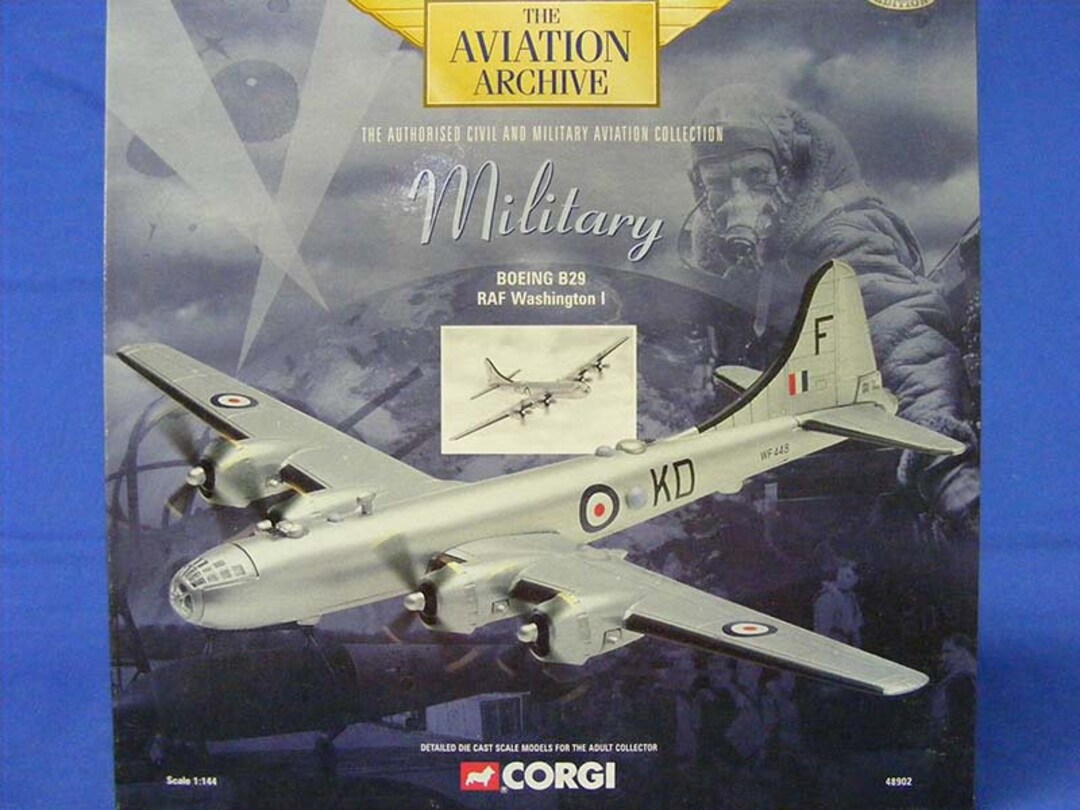 Boeing B29 Super Fortress Airplane - RAF Washington by Corgi 1:144 ...