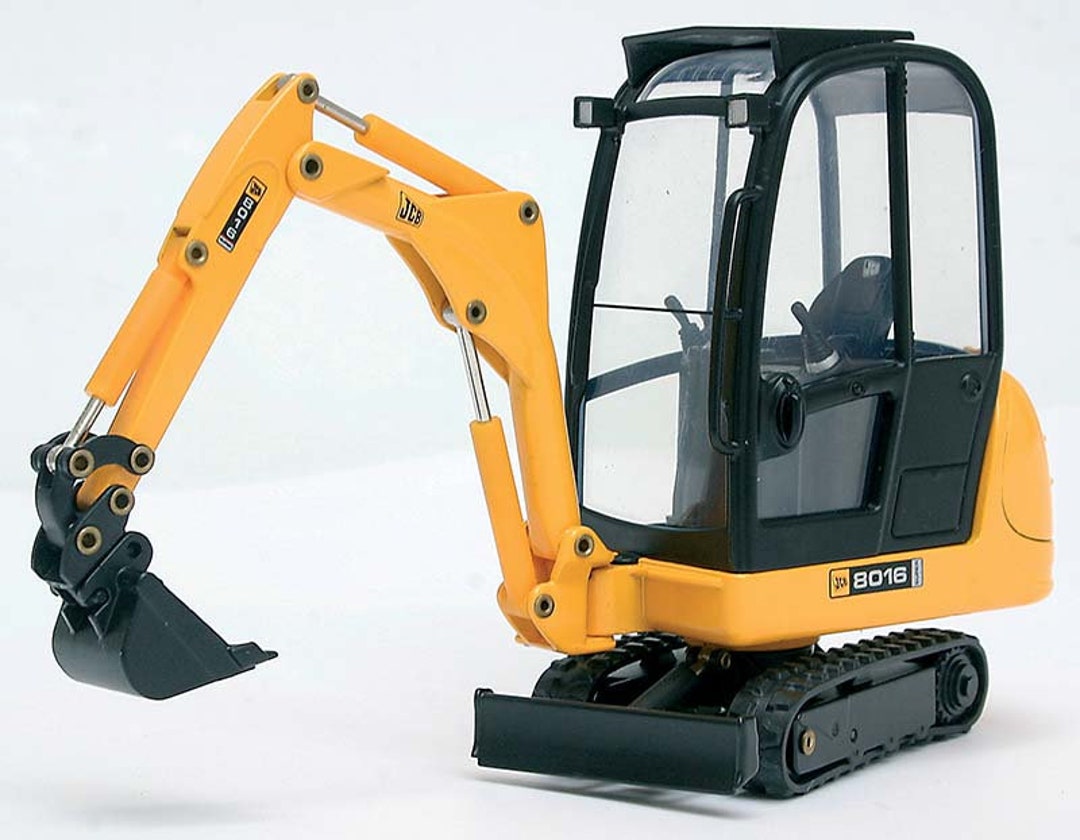 JCB 8016 Mini Excavator With Bucket - Joal 1:25 Scale Diecast Scale ...