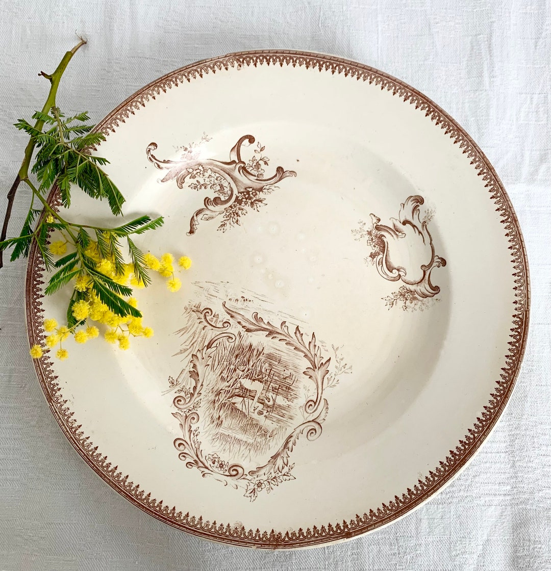 Pexonne Serving Plate ROCAILLE Decor - Etsy