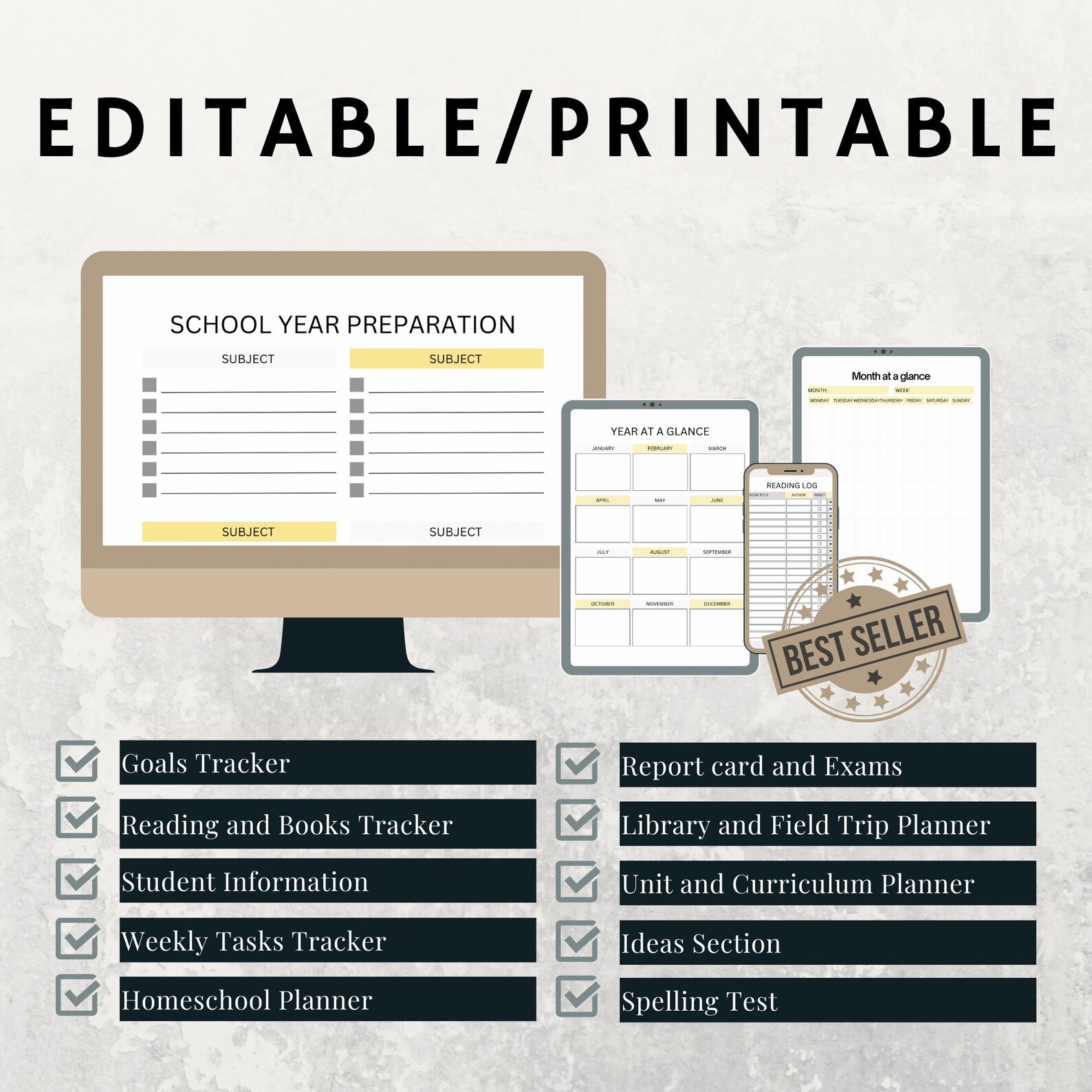 80 Page Homeschool Planner Printable Back-to-school Organizer for ...