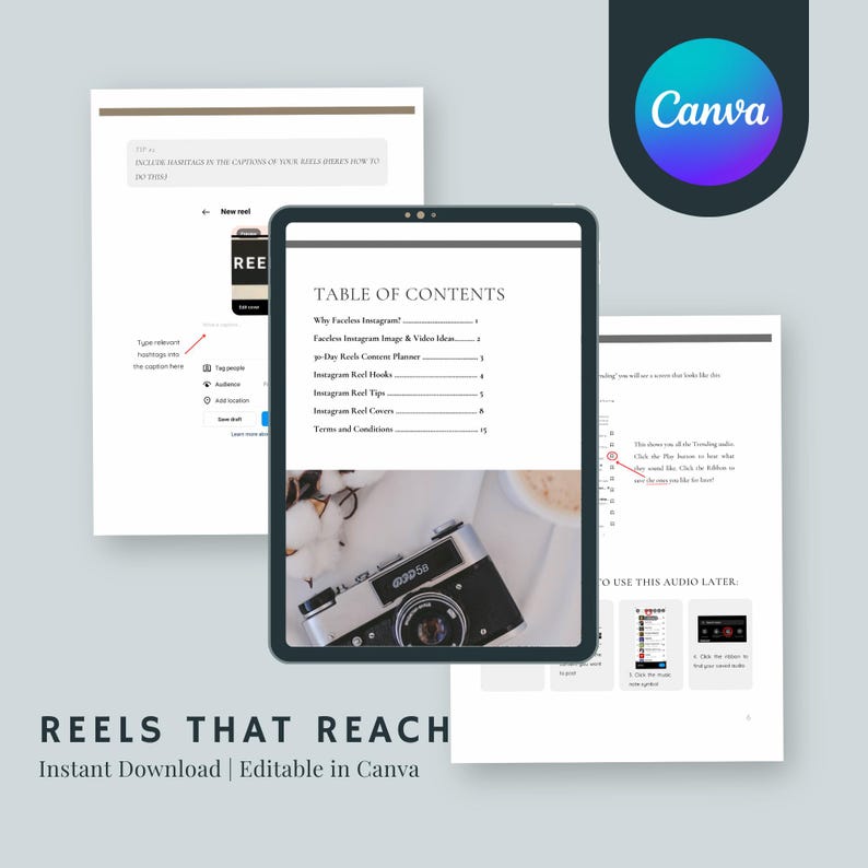Instagram Reels Guide & Content Planner Viral Reels Tips Tricks ...