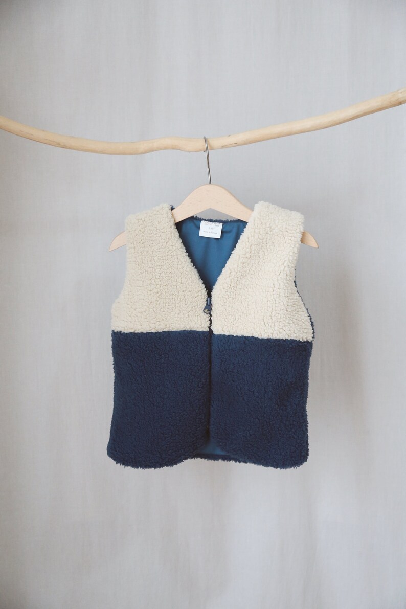 Teddy Vest Teddy Warm Vest Winter Vest Boys Girls Fleece Unisex - Etsy