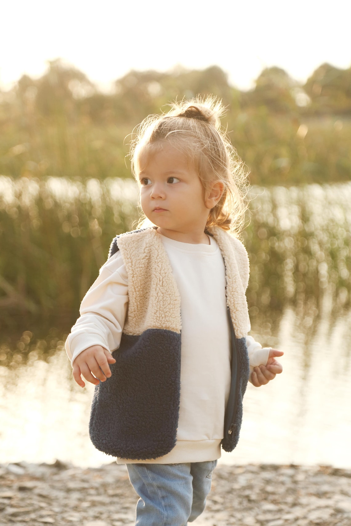 Teddy Vest Teddy Warm Vest Winter Vest Boys Girls Fleece Unisex - Etsy