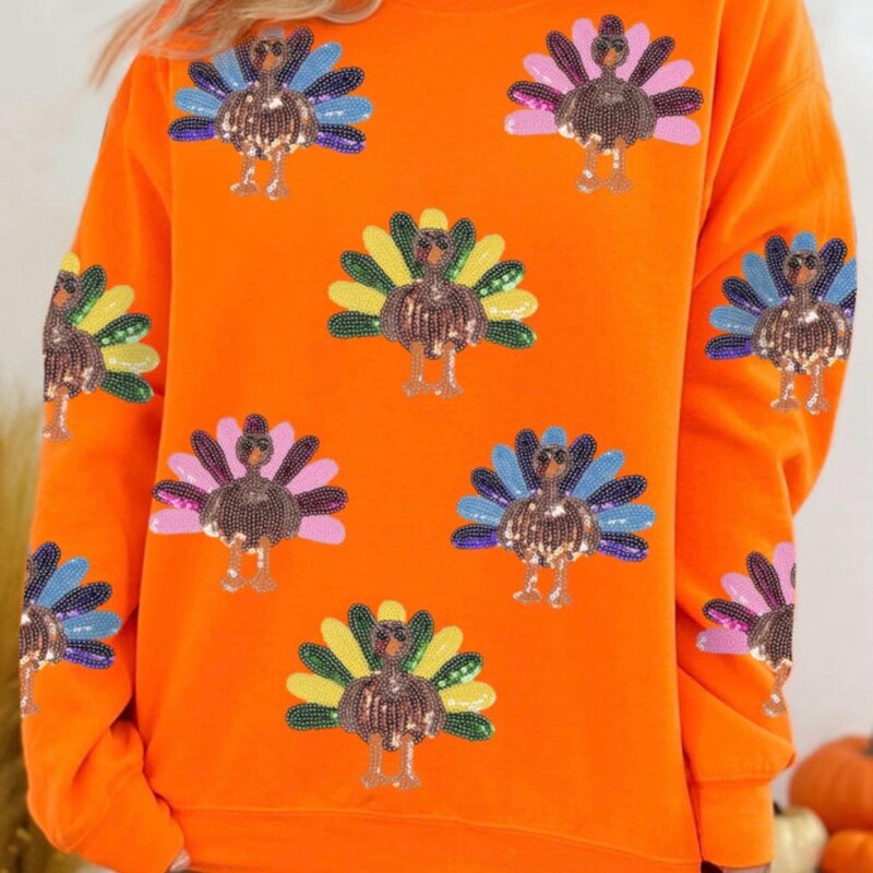 Womens Sequin Turkey Shirt - Etsy