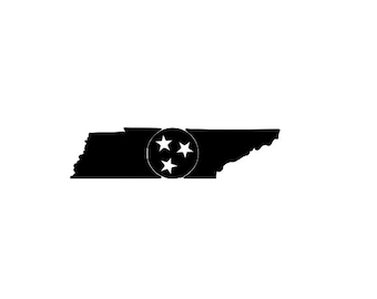 Tennessee Tri Star Decal - Etsy