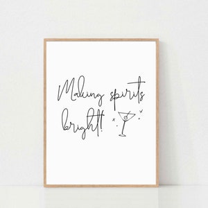 Making Spirits Bright Digital Christmas Print - Etsy