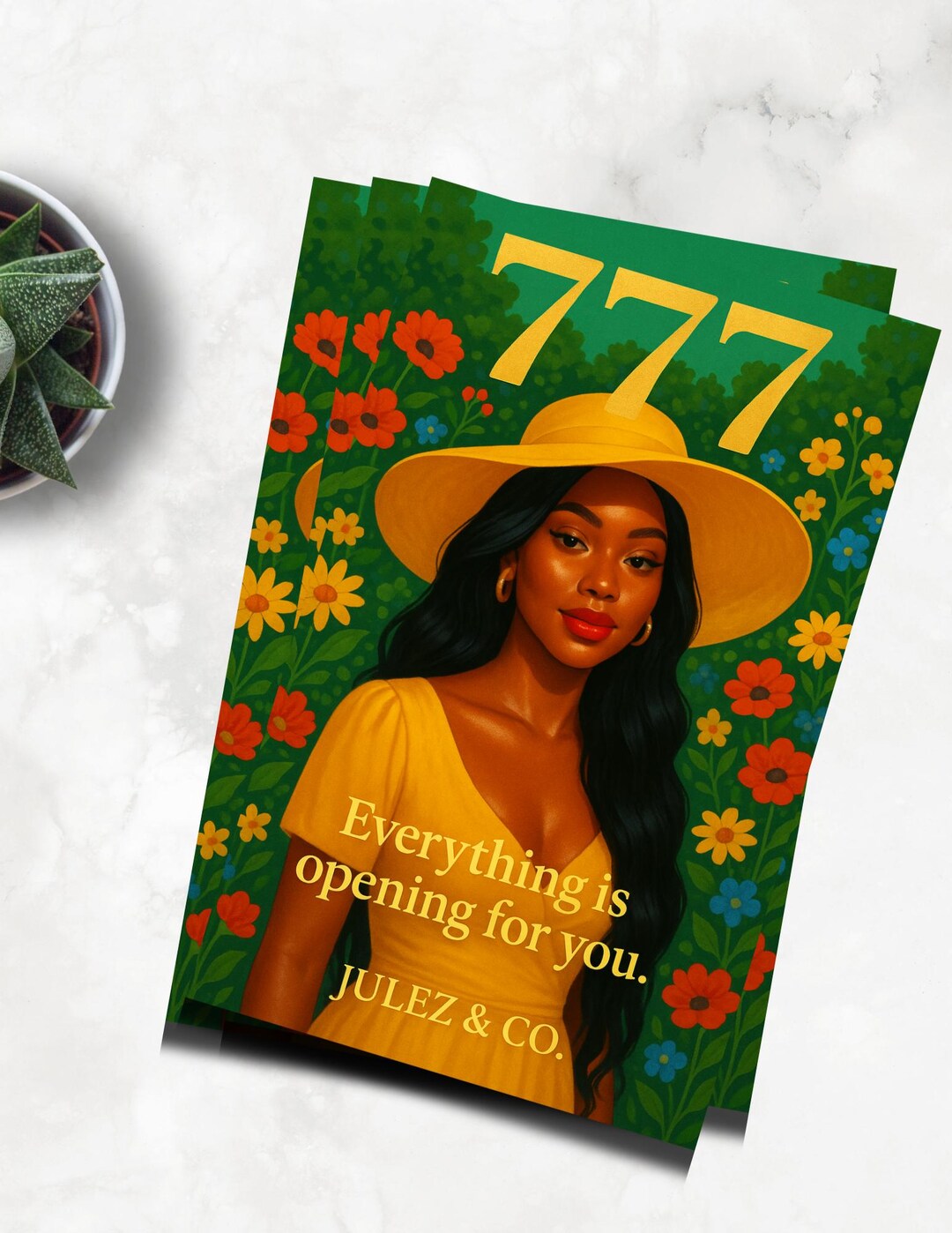 777 Angel Number Wallpaper | You’re in Flow | Afrocentric Digital ...