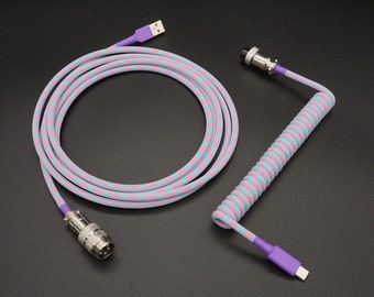 Teal Green Ocean Custom Coiled Keyboard Cable - Etsy