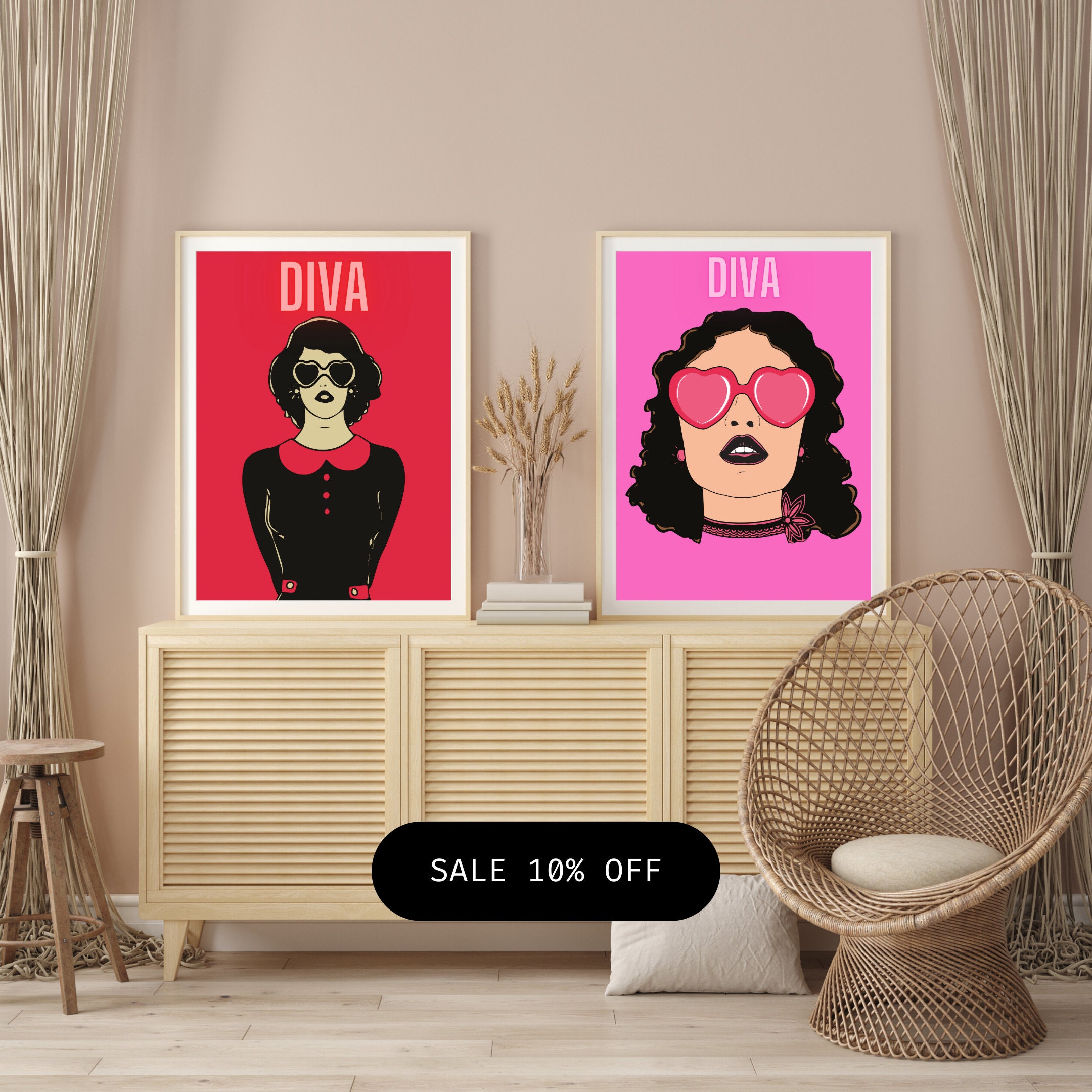 Diva Art Bundle Digital Download Wall Art Digital Print - Etsy